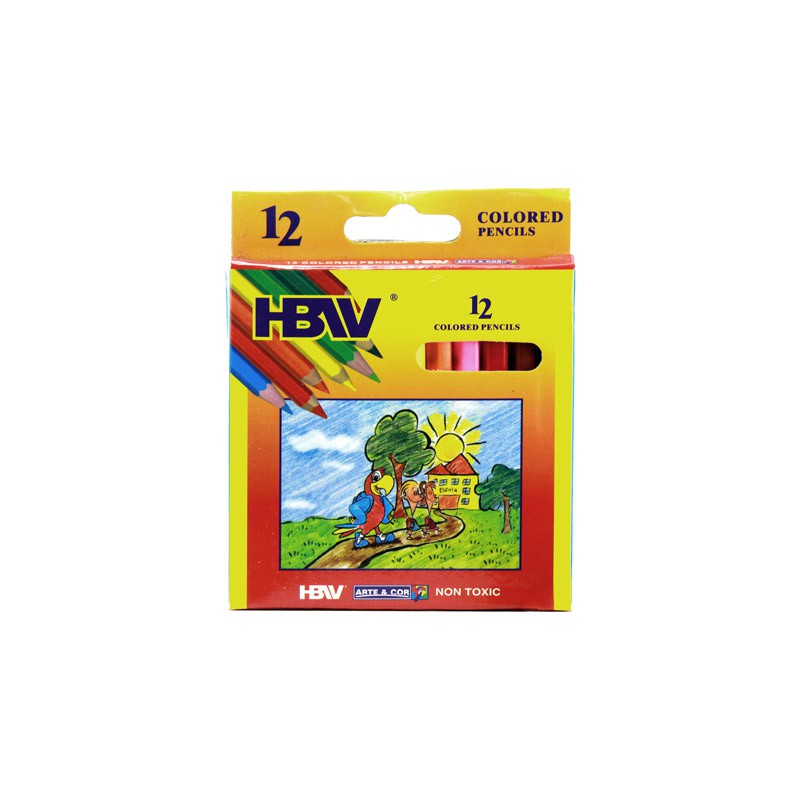 HBW Arte & Cor 12 Short Colored Pencils | Shopee Philippines