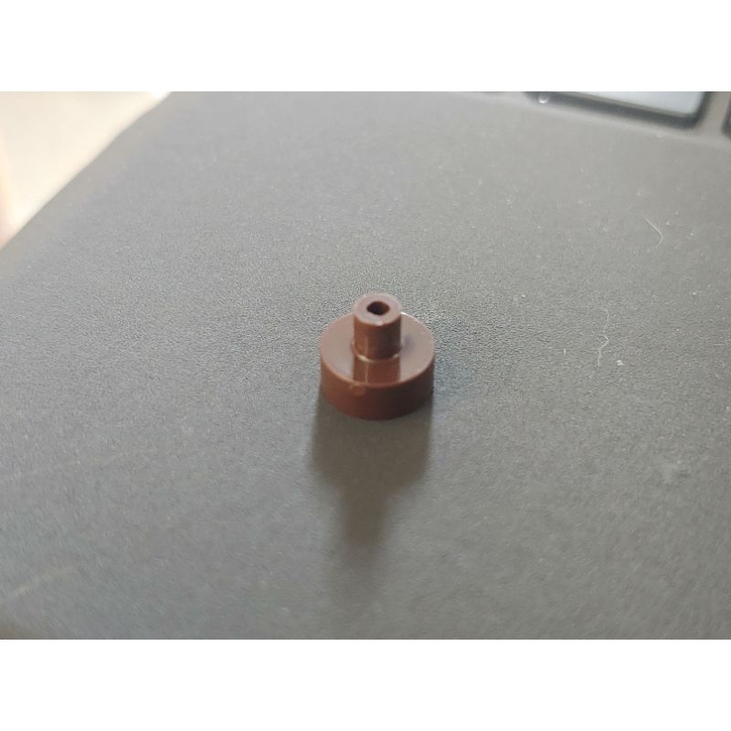 Lego parts dark brown tile round 1x1 with bar and pin holder authentic ...