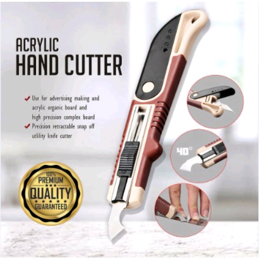 Multi-Function Acrylic Cutter Retractable | Shopee Philippines
