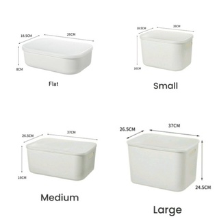 Japanese Style Storage Box Muji Shelf Organizer Plastic Container Box ...