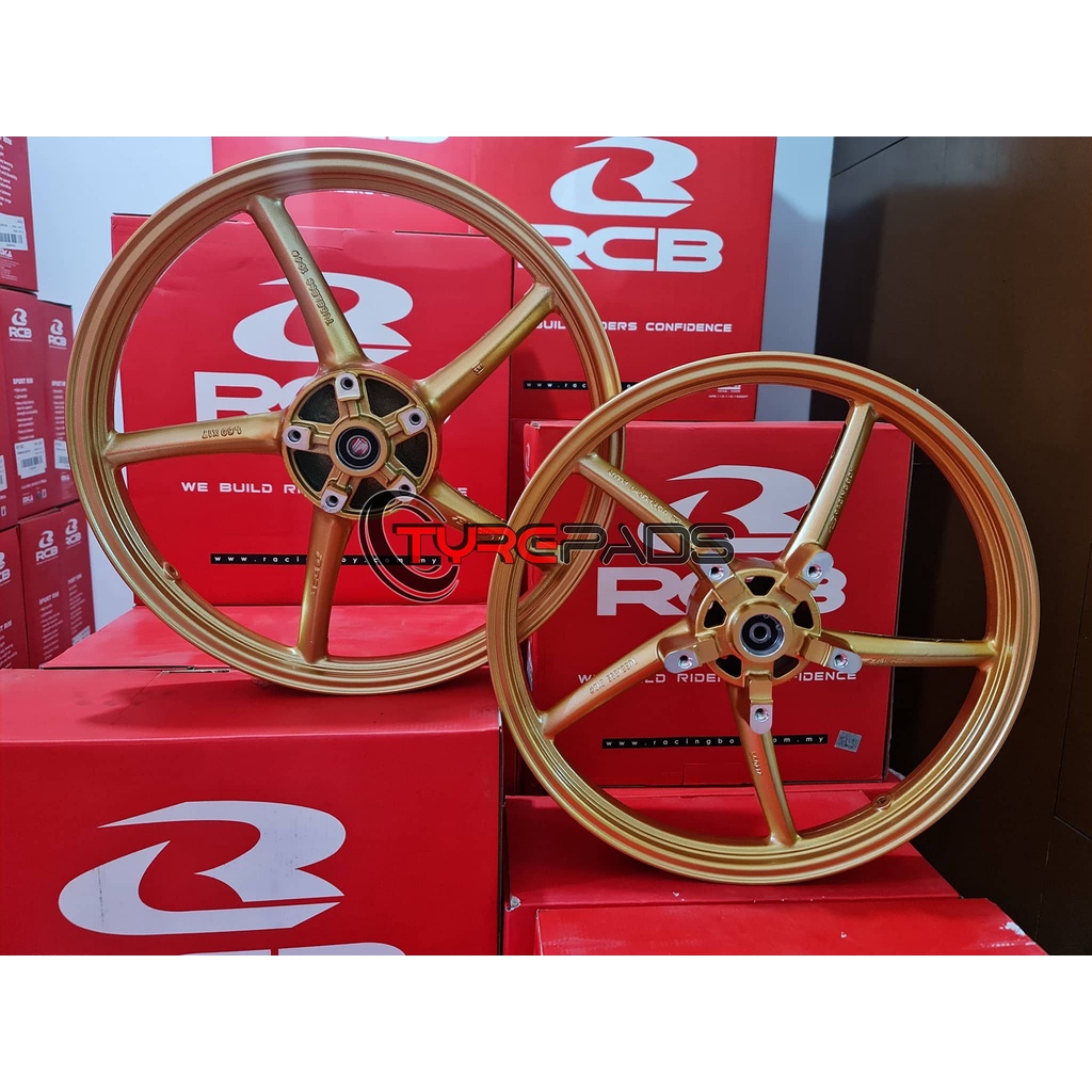 RCB - RB5 SNIPER 1.60F 1.60R 17" - GOLD and MATTE BLACK | Shopee ...