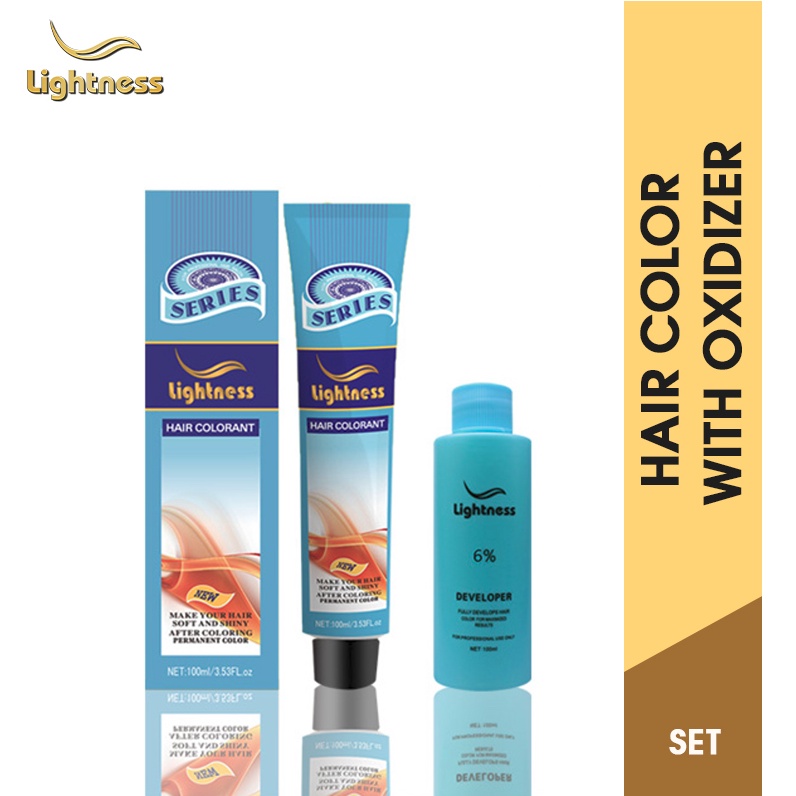 LIGHTNESS HAIR COLOR WITH OXIDIZER - BUNDLE | Shopee Philippines