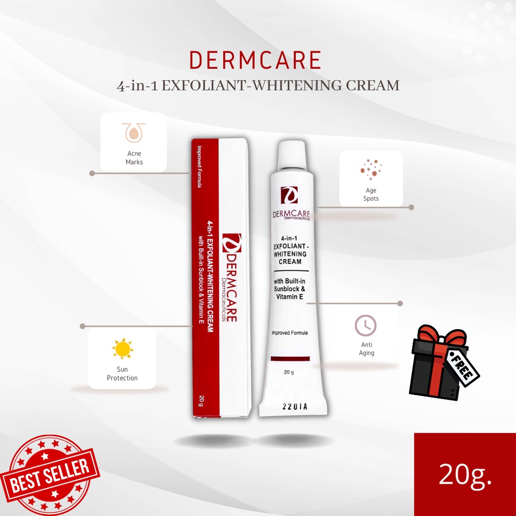 Dermcare Dermaceuticals 4-in-1 Exfoliant-Whitening Cream with Built-in ...