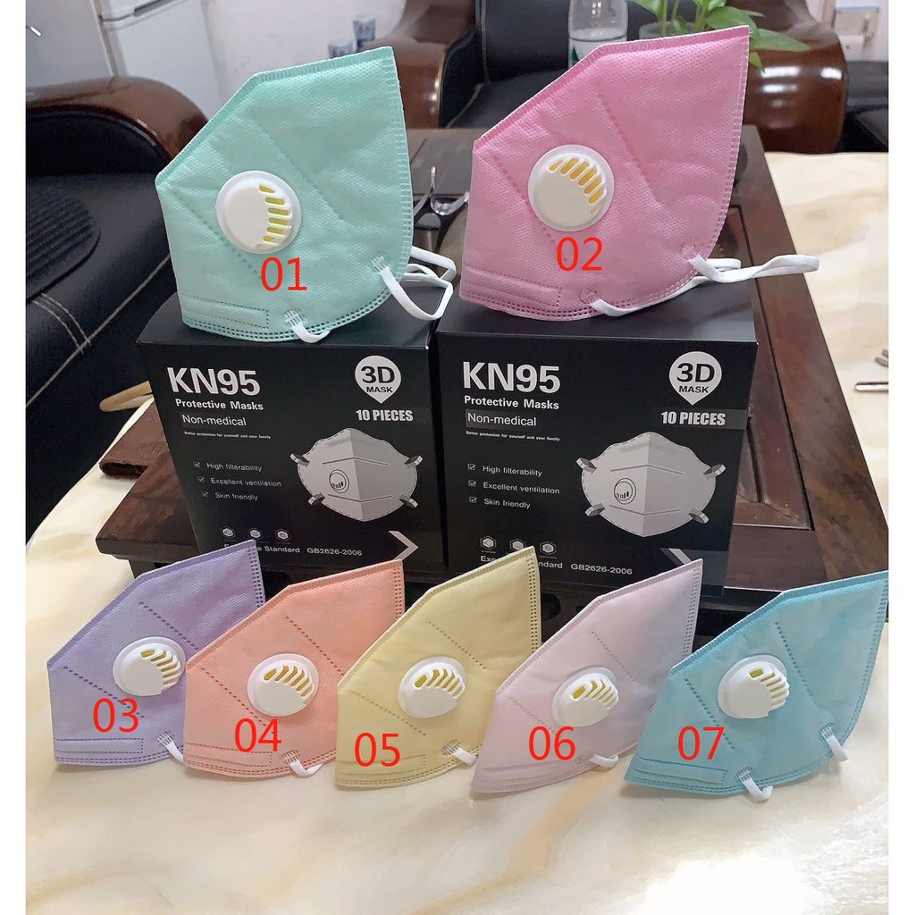 KN95 Face Mask pretty girl colored mask colorful mask Protective Mask ...