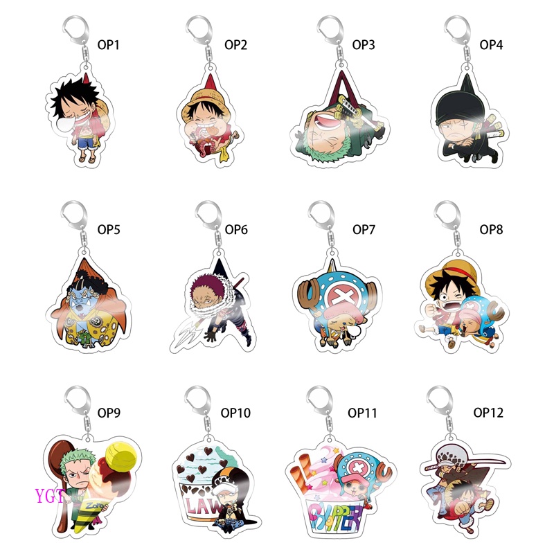 YGT Anime Acrylic One Piece Transparent Keychain | Shopee Philippines