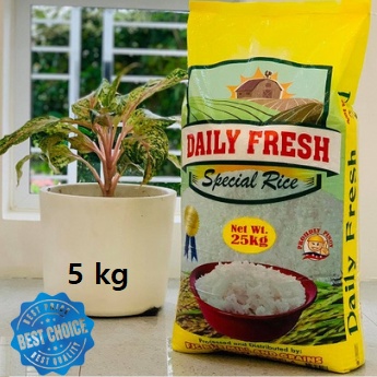 Daily Fresh Well Milled Special Rice 5kg | Shopee Philippines