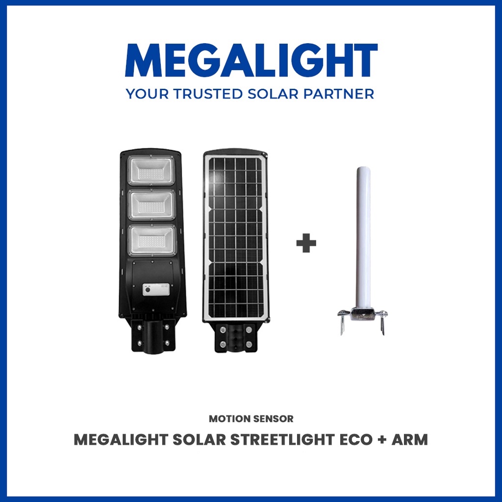 150W Megalight LED Full Powered Solar Streetlights Motion Sensor with ...
