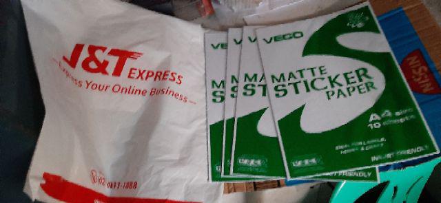 VECO Sticker Paper A4 Matte 10s | Shopee Philippines