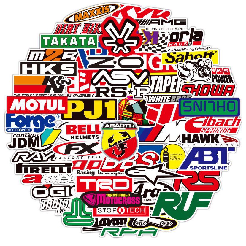 xs177-100 pcs car motorcycle waterproof sticker | Shopee Philippines
