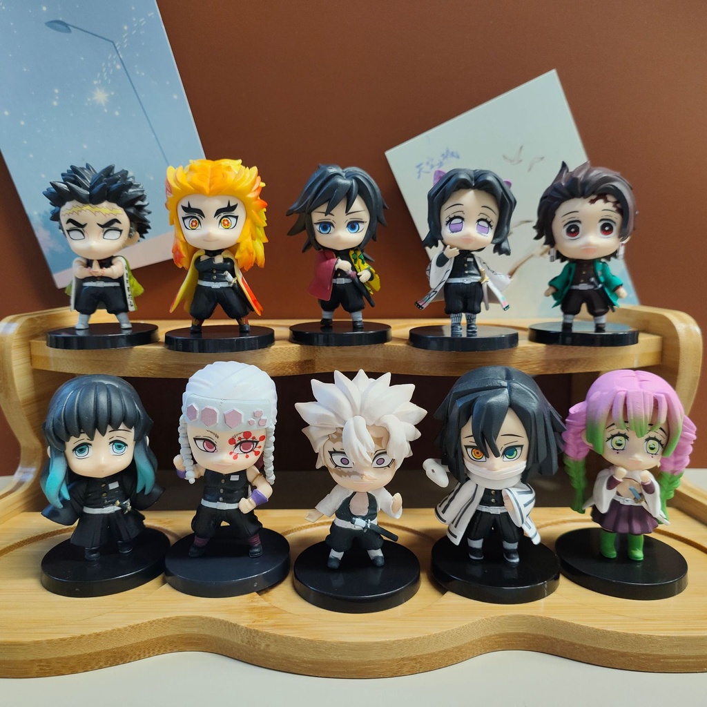 [Ready Stock]1Pcs/5 Pcs/Set Anime Figure Collection Demon Slayer Action ...