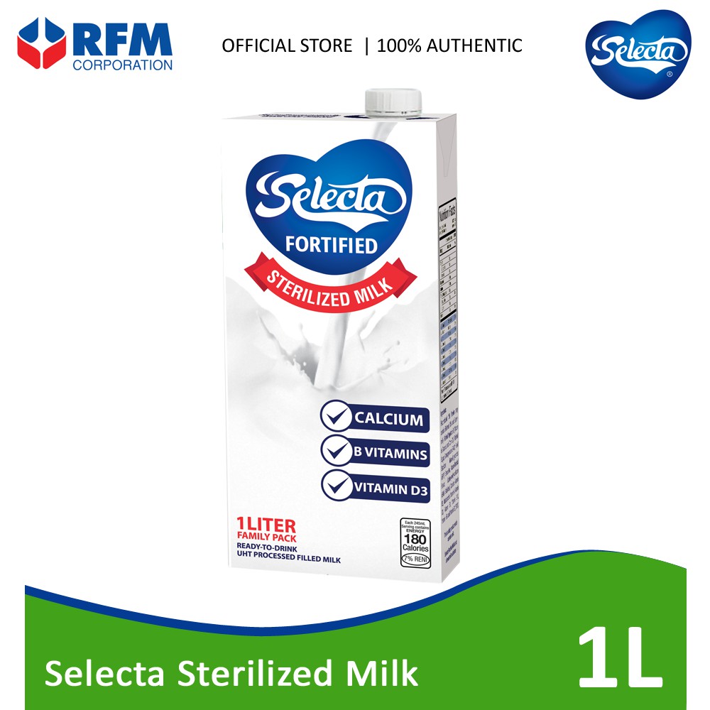 Selecta Sterilized Milk 1 Liter | Shopee Philippines