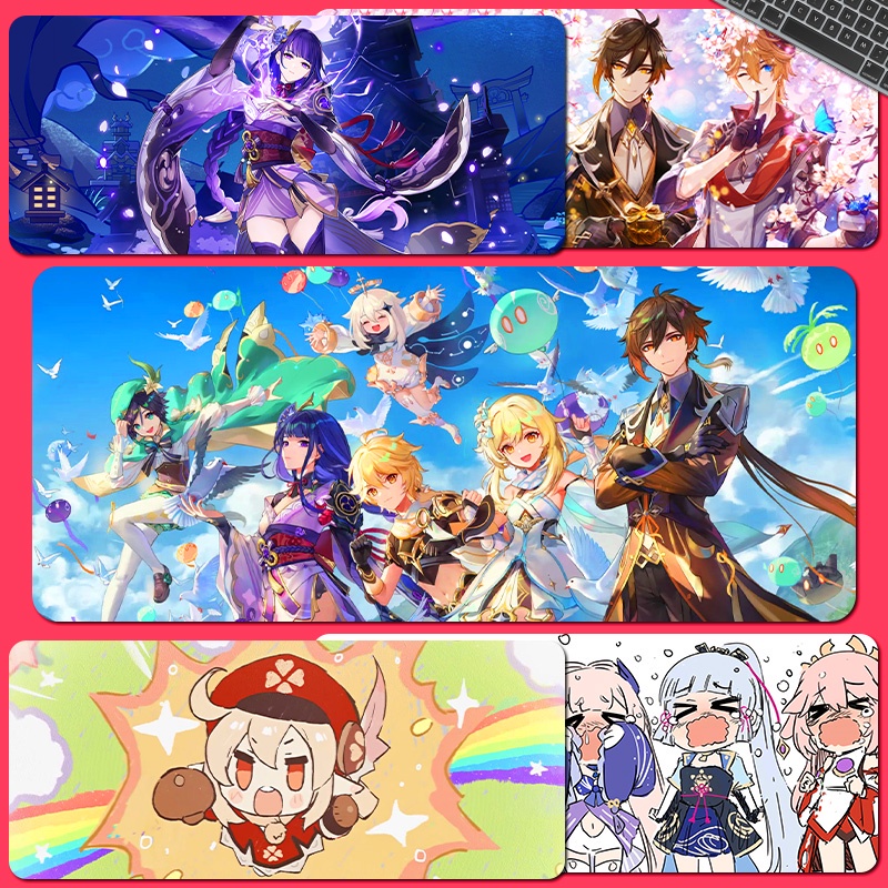 Genshin Impact Yuanshen Raiden Shogun shadow Anime Yuanshen Oversized ...