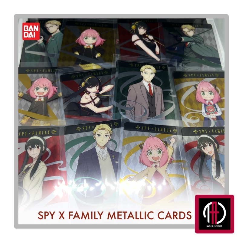Bandai Metallic Cards - Spy X Family - Loid Anya Yor Forger Cardass ...
