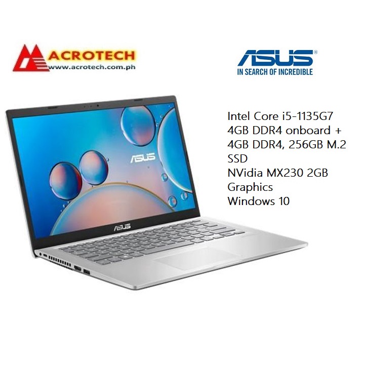 Asus VivoBook X415EP-EB225T Intel i5-1135G7 4gb+4gb 1TB + 256gb Pcie ...