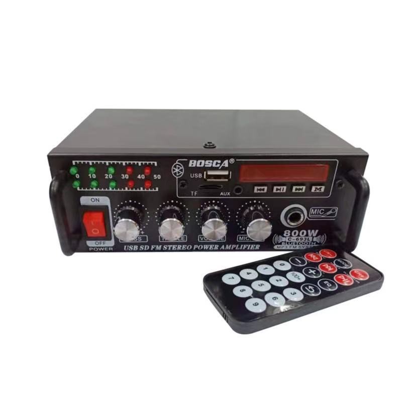 BOSCA AMPLIFIER 2 Channels Digital Bluetooth Player Amplifier MIC/USB ...