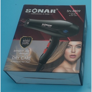 SONAR Hair Dryer SN-8809 Hair Dryer Foldable Mini Travel Compact Hair ...