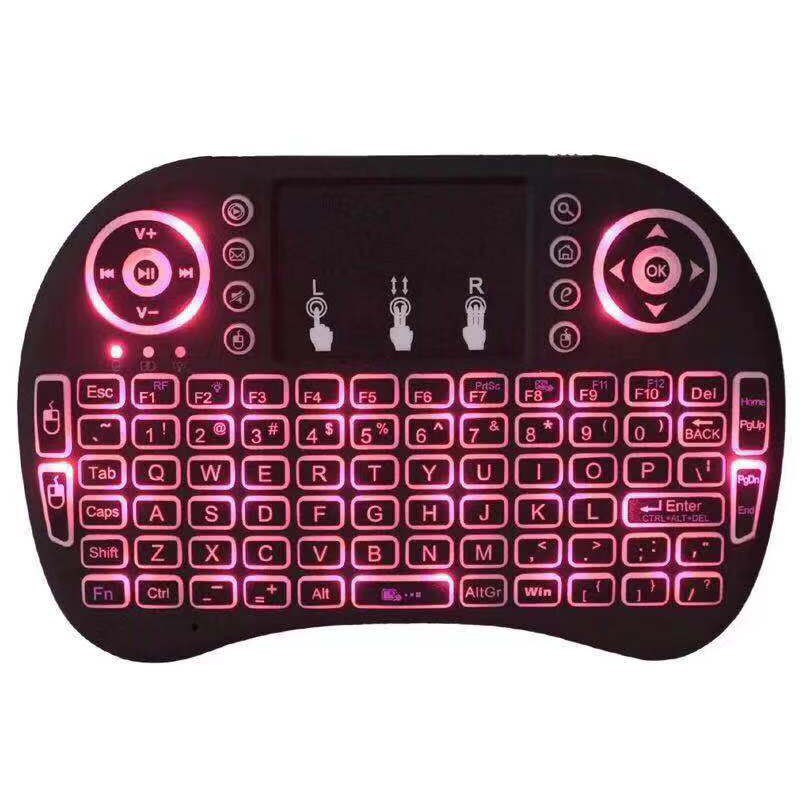 i8 3-color Backlight Wireless Mini Keyboard with Touchpac | Shopee ...