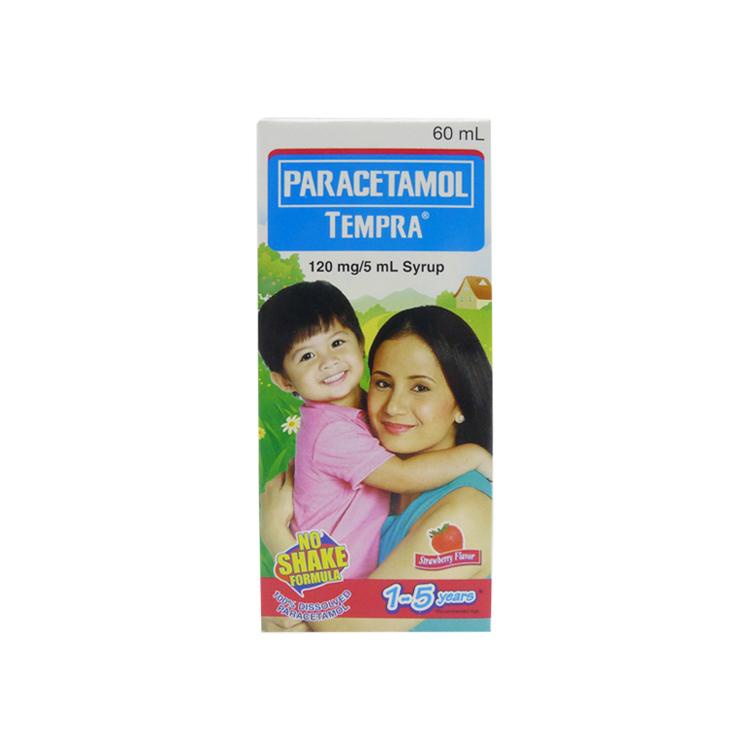 Tempra 1 - 5 years old Strawberry Flavor 120 mg / 5 ml 60 ml Syrup ...