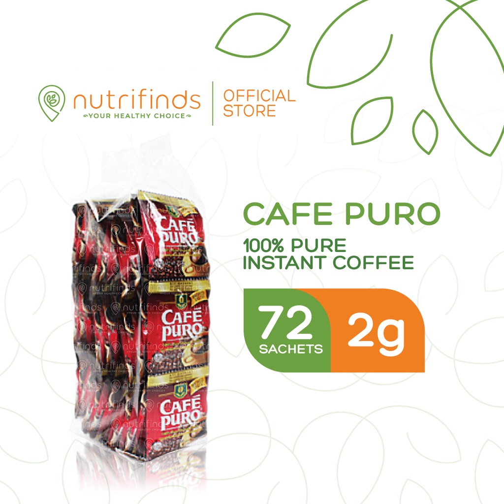 Cafe Puro Instant Coffee - Bag (72 sachets) | Shopee Philippines