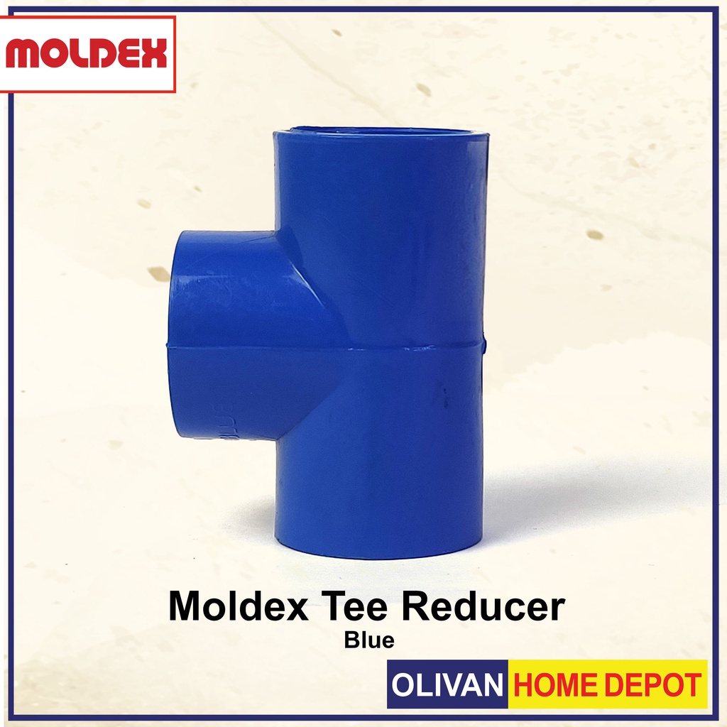 MOLDEX Blue Fittings PVC Tee Reducer Potable Water Piping System ...