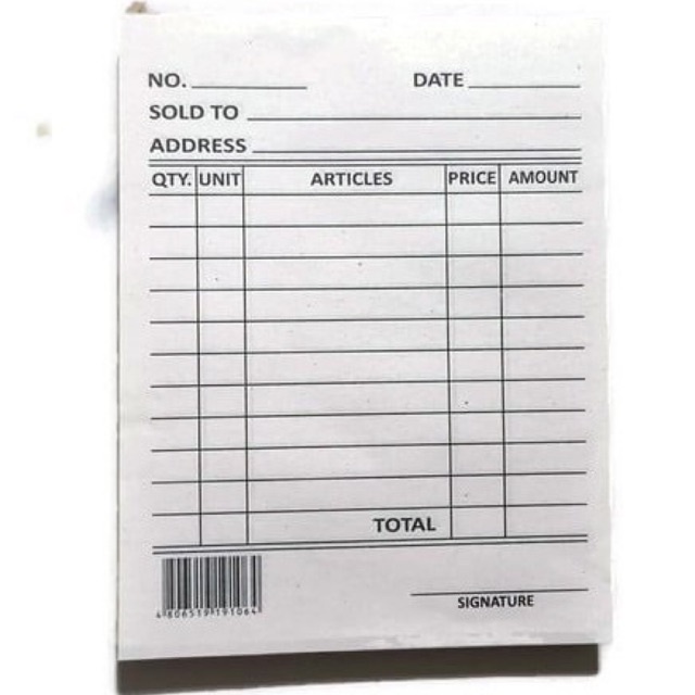 10 Pads Order Slip Receipt Resibo Order Slips 10 pads per ream school ...