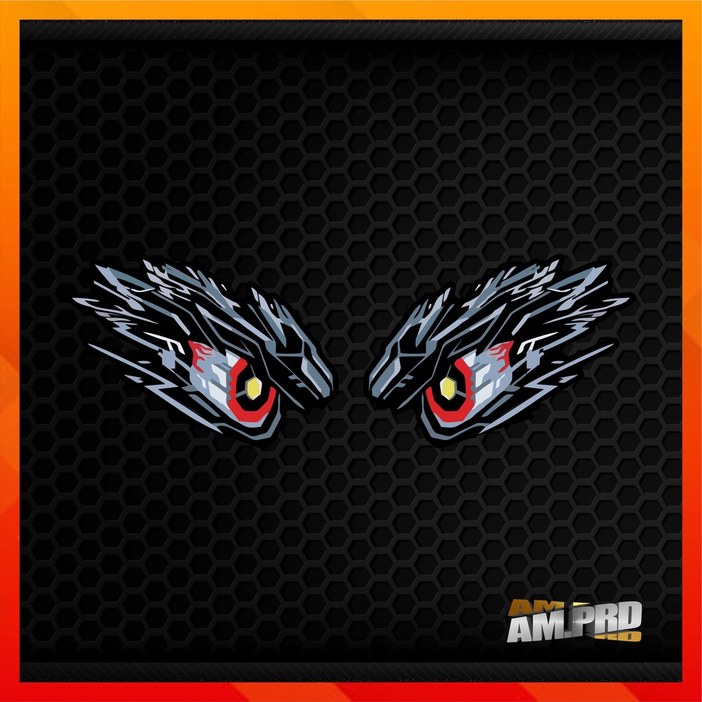 CYBORG EYE STICKER DECAL VINYL WATERPROOF AND LAMINATED FOR CAR ...