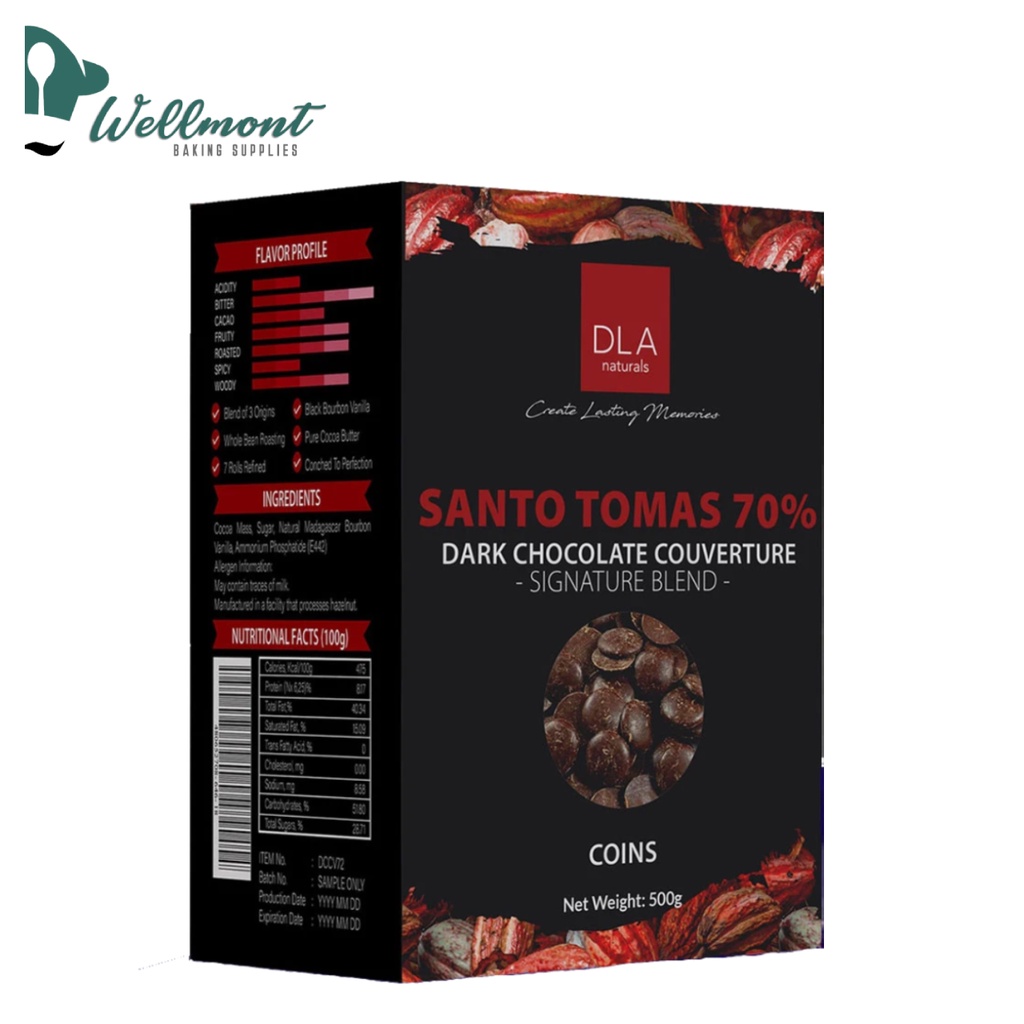 DLA Santo Tomas 70% Dark Chocolate Couverture 500g | Shopee Philippines