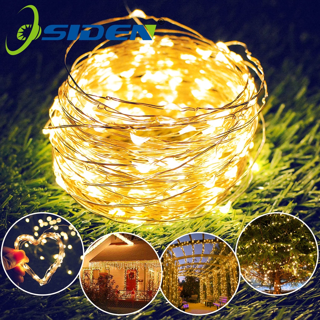 LED USB String Lights 2M 5M 10M Battery Powered Christmas Lights ...