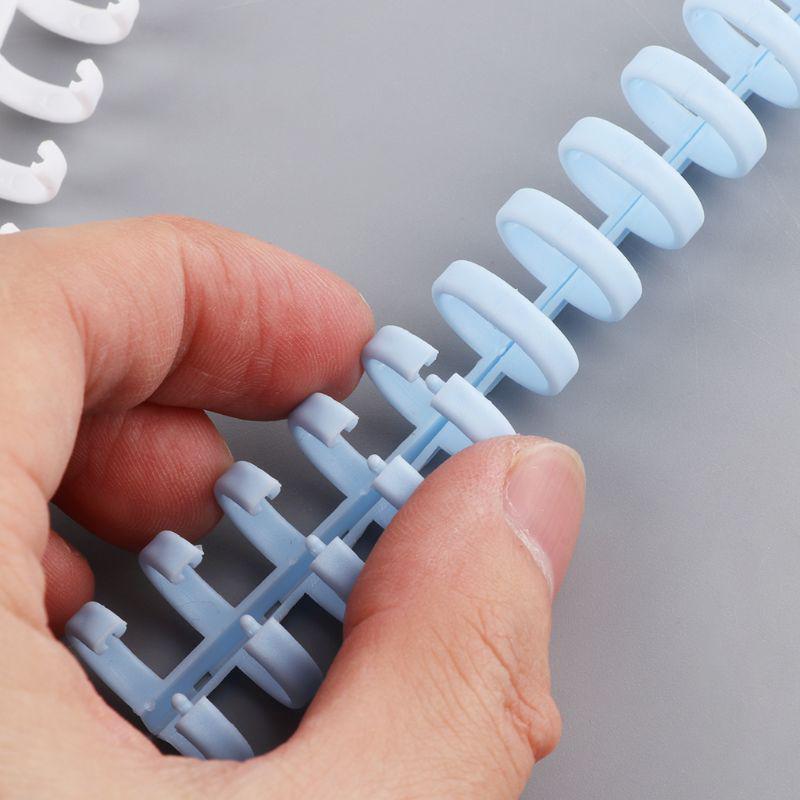 ST 30 Holes Circles Ring Paper Book Scrapbook Album Binding Plastic ...