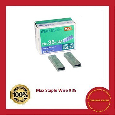 Staple wire no. 35 max 5000's/box | Shopee Philippines