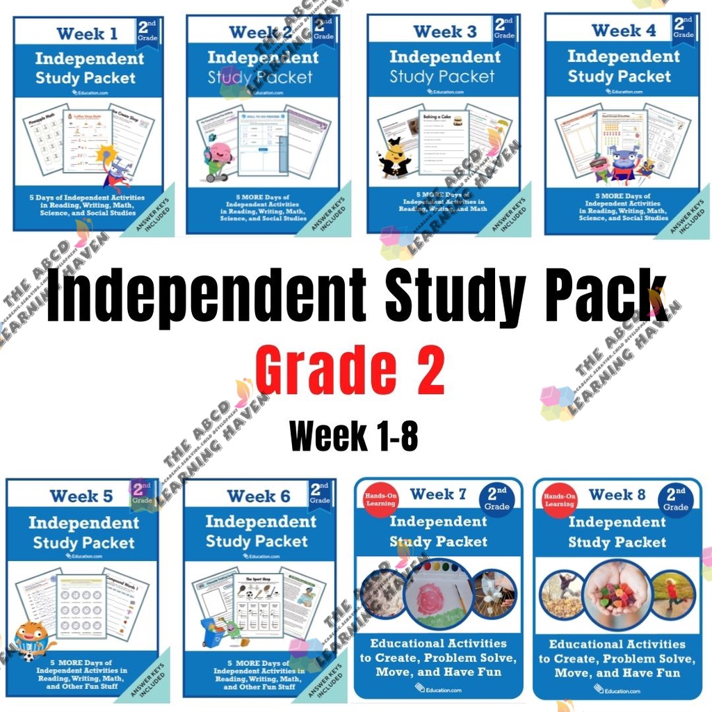 GRADE 2 Independent Study Pack Worksheet/Workbook | Shopee Philippines