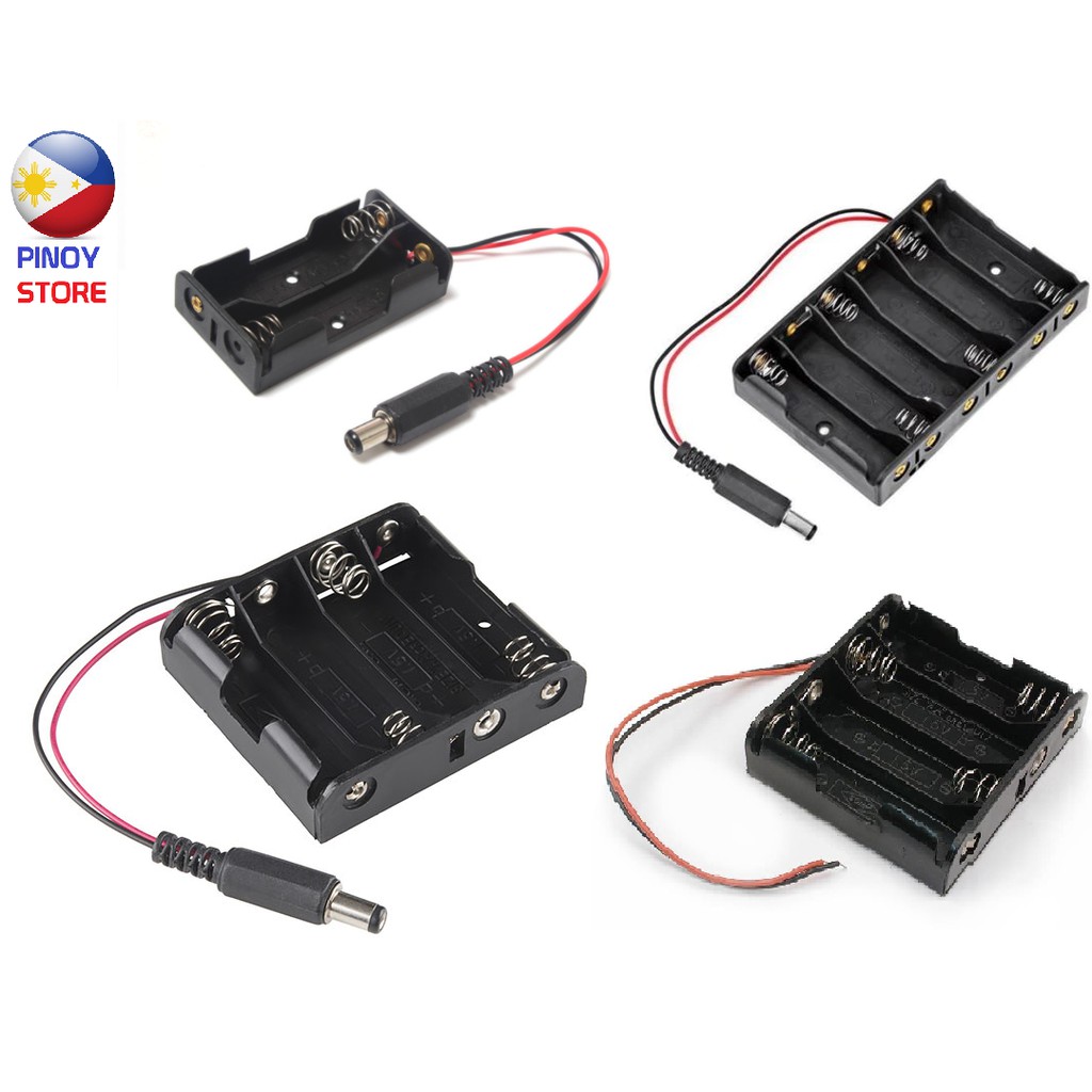 AA battery holder 2S 4S 6S 3V 9V 6V with plug 2xAA 4xAA 6xAA Arduino ...