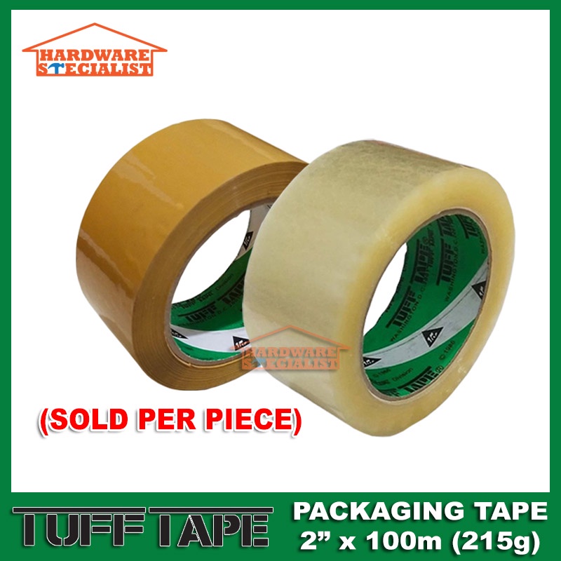 Packaging Tape Tuff Tape 2" x 100 m Tan or Clear 215 grams MAKAPAL ...