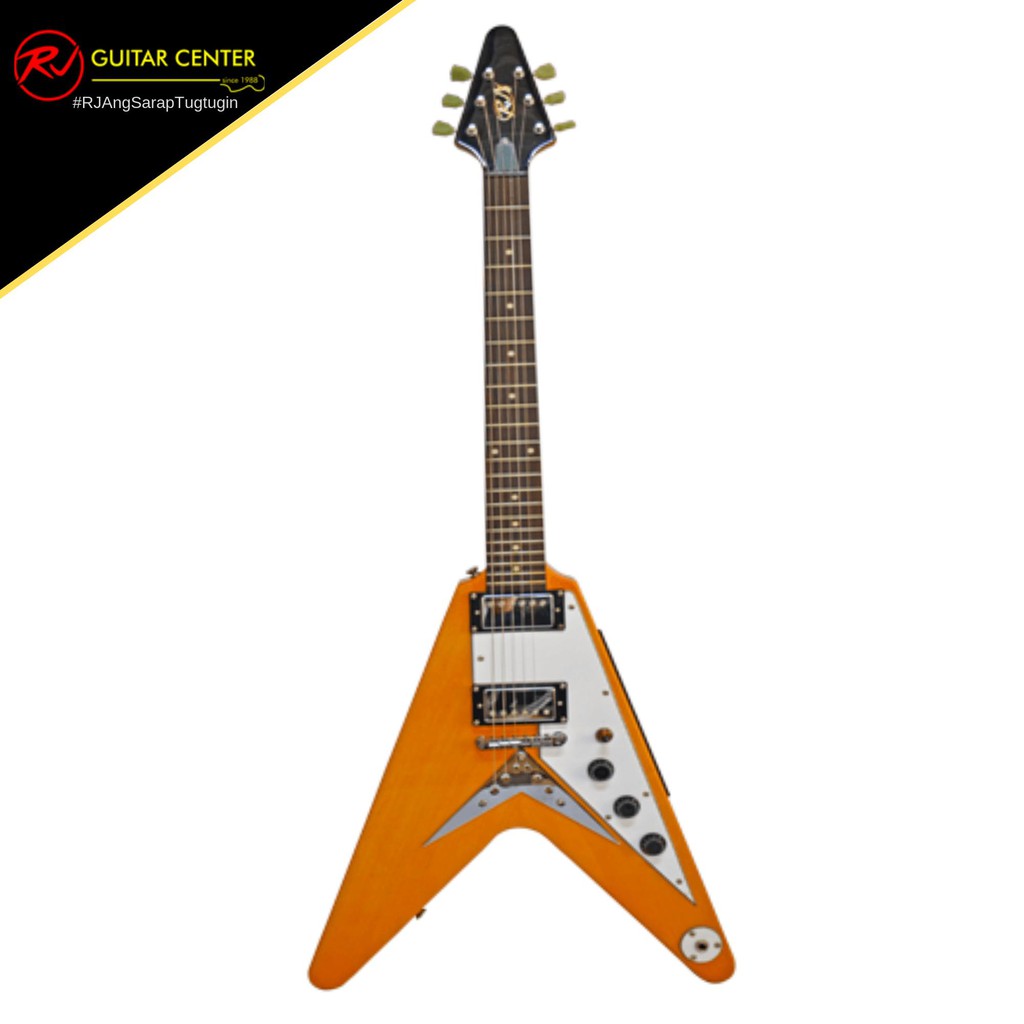 RJ Guitars - Flying V - Amber (REFURBISHED) | Shopee Philippines