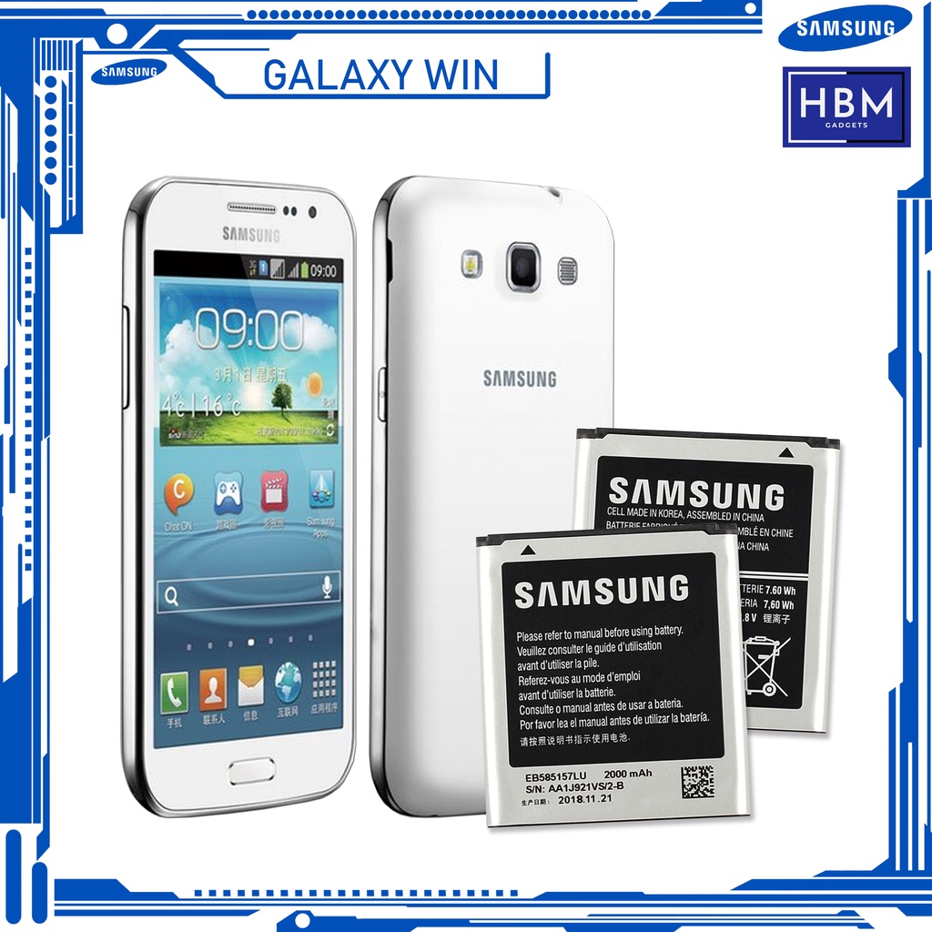 Original Samsung Galaxy Win Battery Model: EB585157LU (2000mAh ...