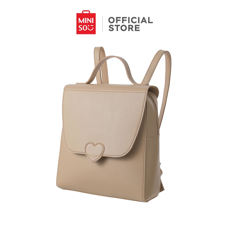 MINISO Solid Color Flap Over Backpack | Shopee Philippines