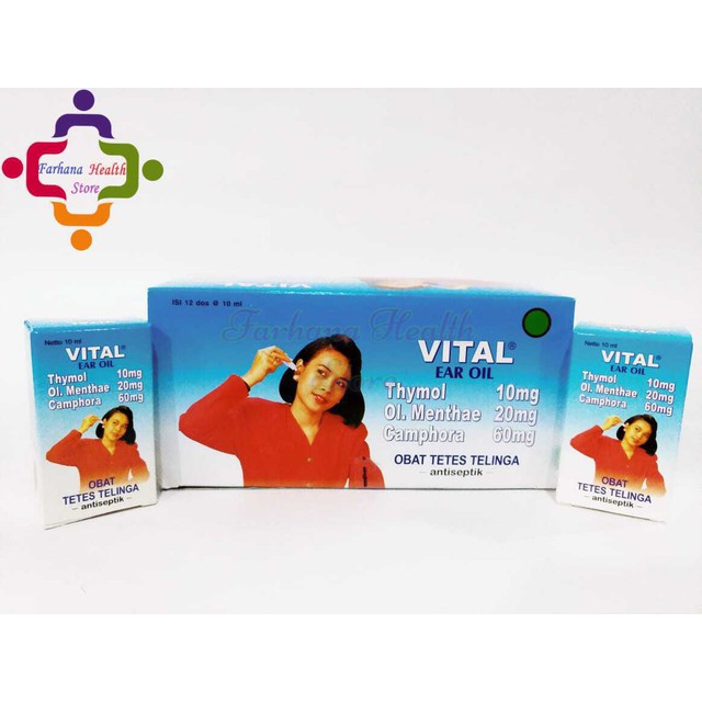 Original Vital Ear Oil Drops 10 ml / Ear Drops / Vital Drops | Shopee ...