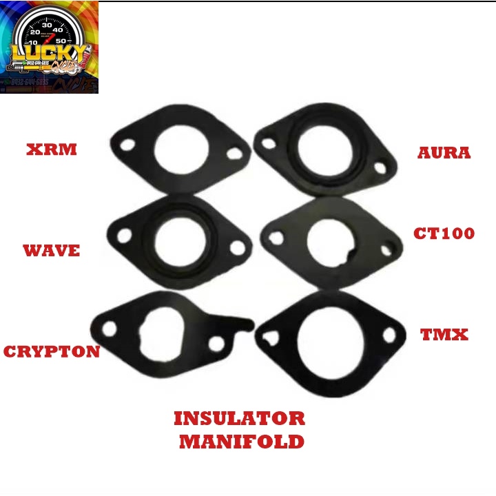 INSULATOR MANIFOLD (PIBRA) FOR XRM,WAVE,TMX,CT100,CRYPTON,AURA | Shopee ...