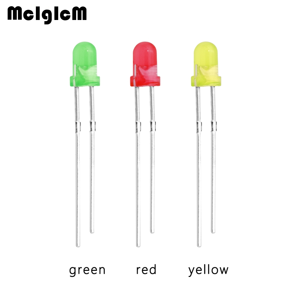 5mm LED diode light kit DIY Yellow Red Green electronic | Shopee ...