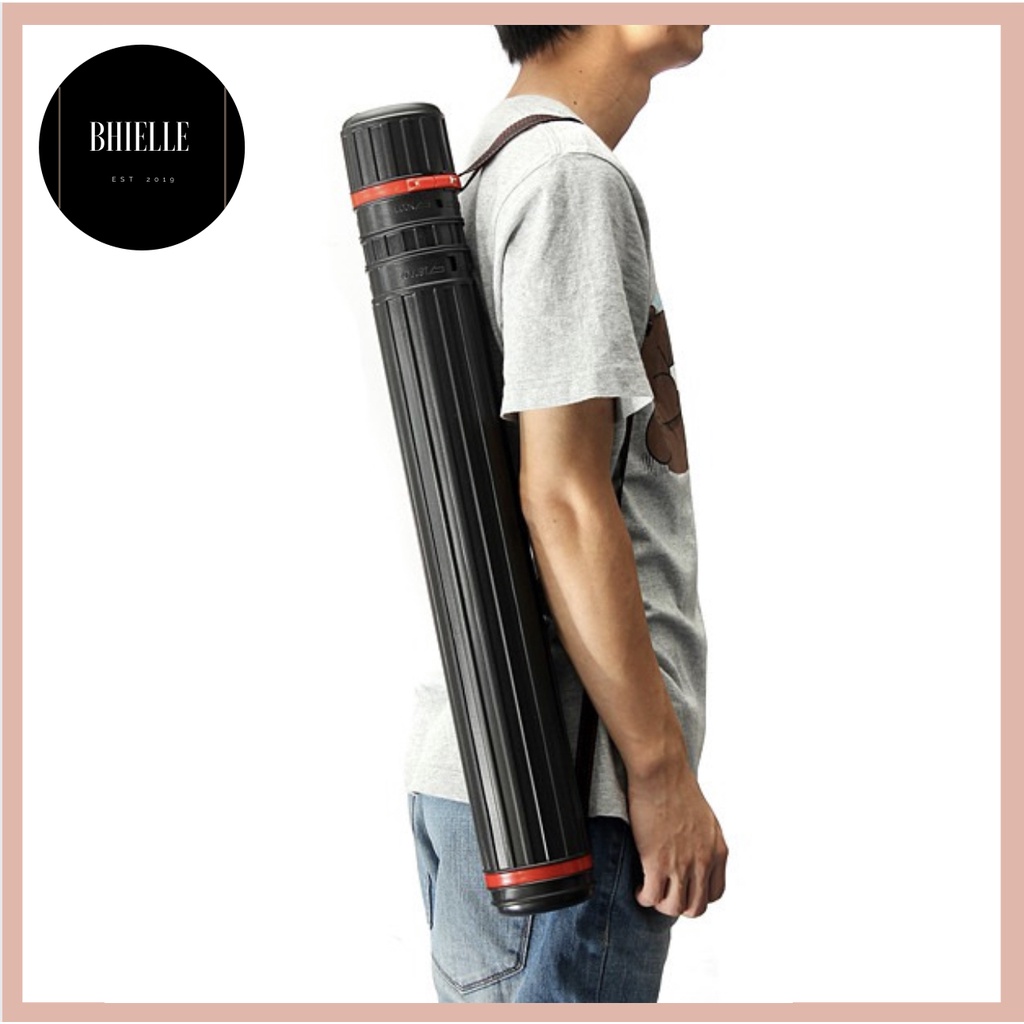 Drawing Tube Telescoping Large Plastic Black Storage Tube Expandable ...