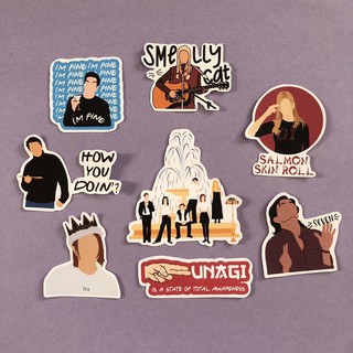 50 pcs FRIENDS series stickers | NETFLIX | CHANDLER ROSS MONICA RACHEL ...