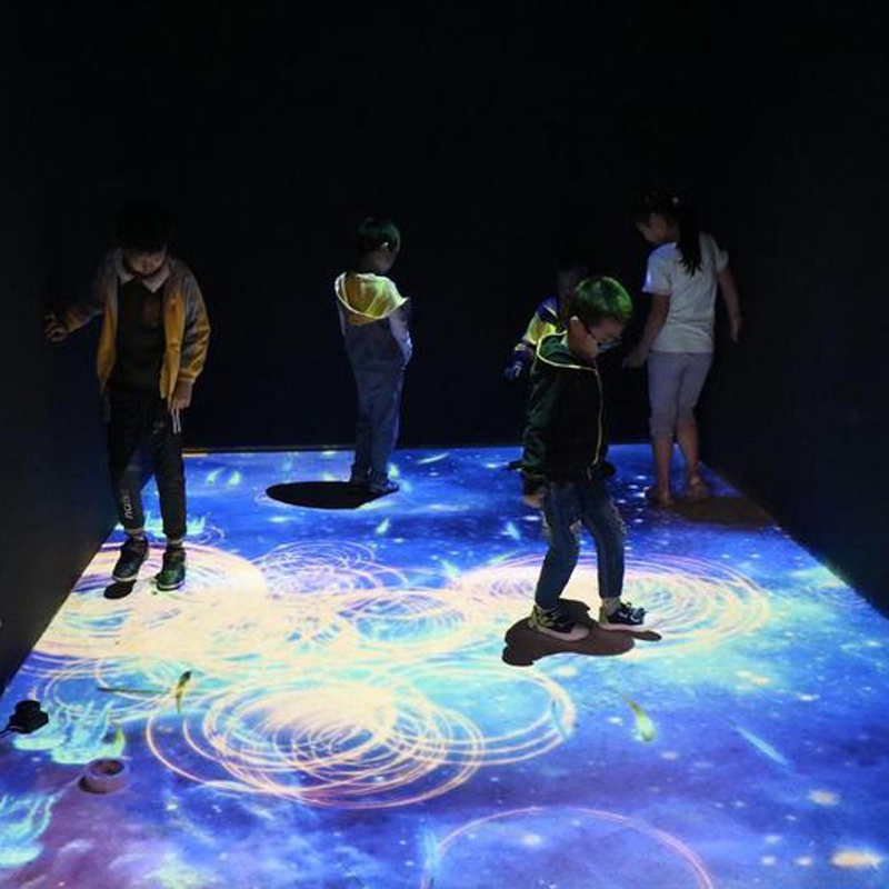 Popular Interactive Floor Kids Games Christmas Starry Night Light 3D ...