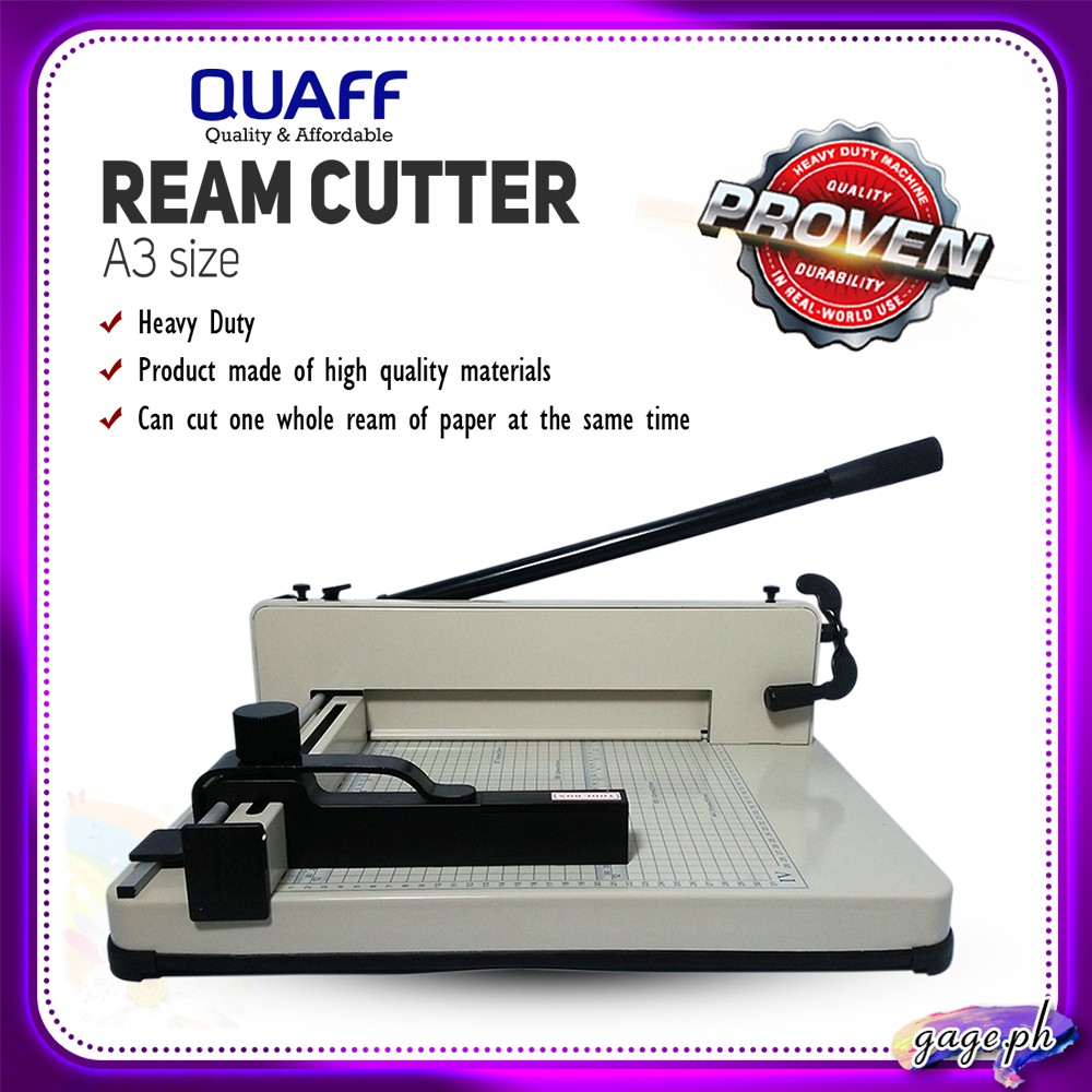QUAFF Ream Cutter / Paper Cutter A4 / A3 Heavy Duty | Shopee Philippines