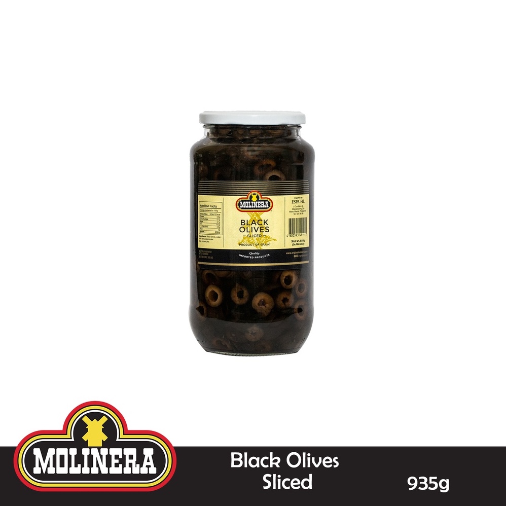 Molinera Black Olives Sliced 935g | Shopee Philippines