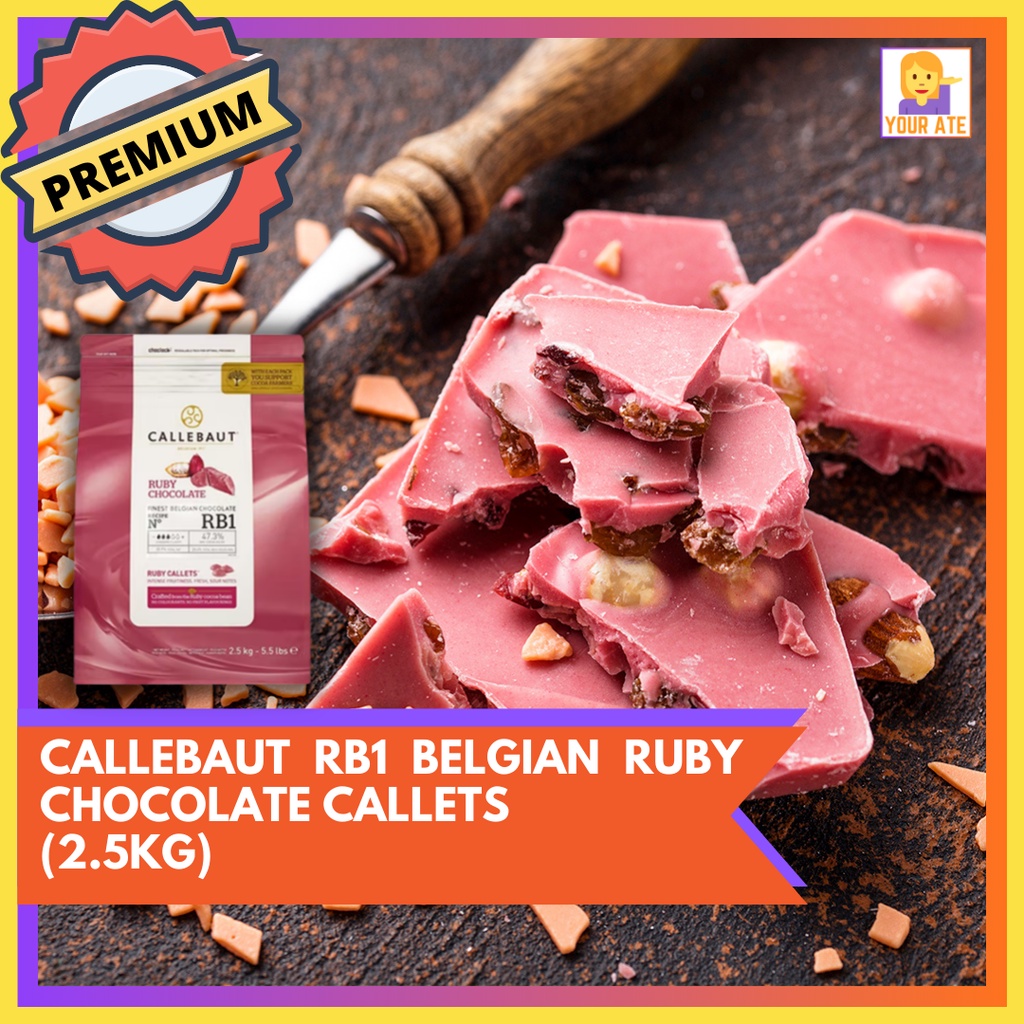 Callebaut Ruby Belgian Chocolate Callets RB1 (2.5kg) | Shopee Philippines