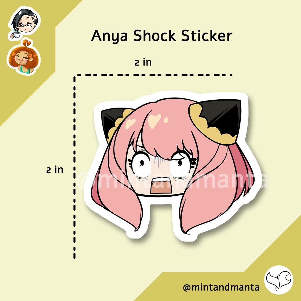Spy x Family | Anya Shock Sticker | Shopee Philippines