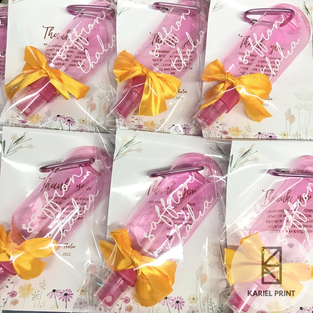 CUSTOMIZED Alcohol Spray Bottle Keychain with NAME 5pcs MINIMUM ORDER ...