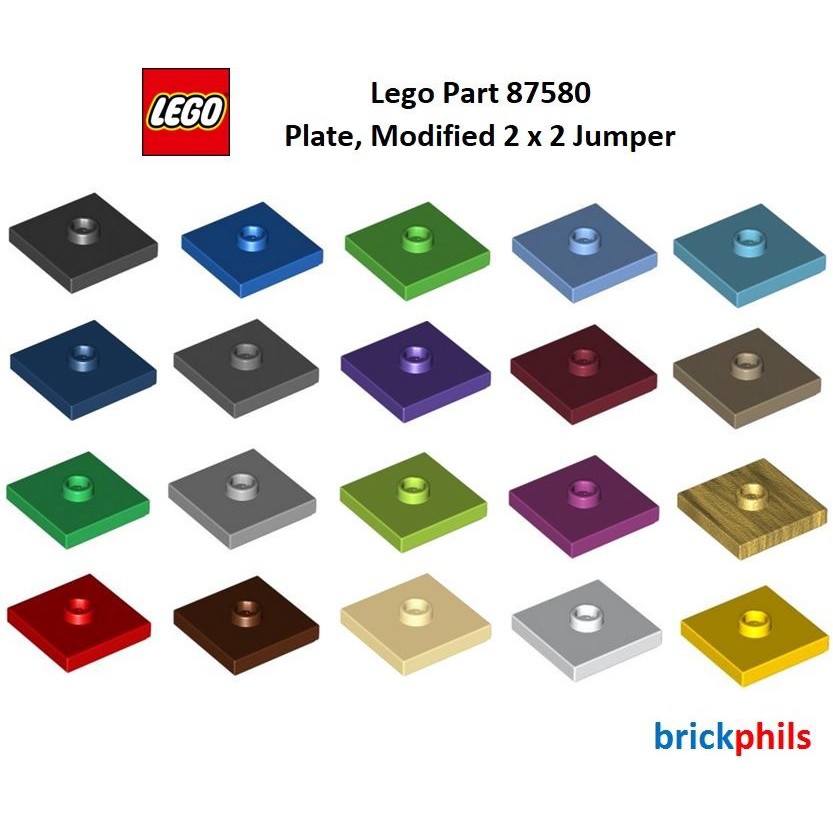 Lego Part 87580 2x2 Jumper Plate (10pcs per Lot) | Shopee Philippines