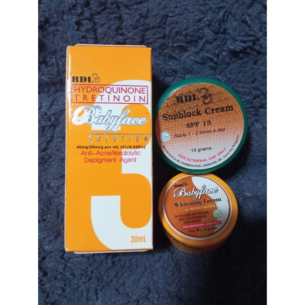 RDL babyface package set | Shopee Philippines RDL babyface package set | Shopee Philippines