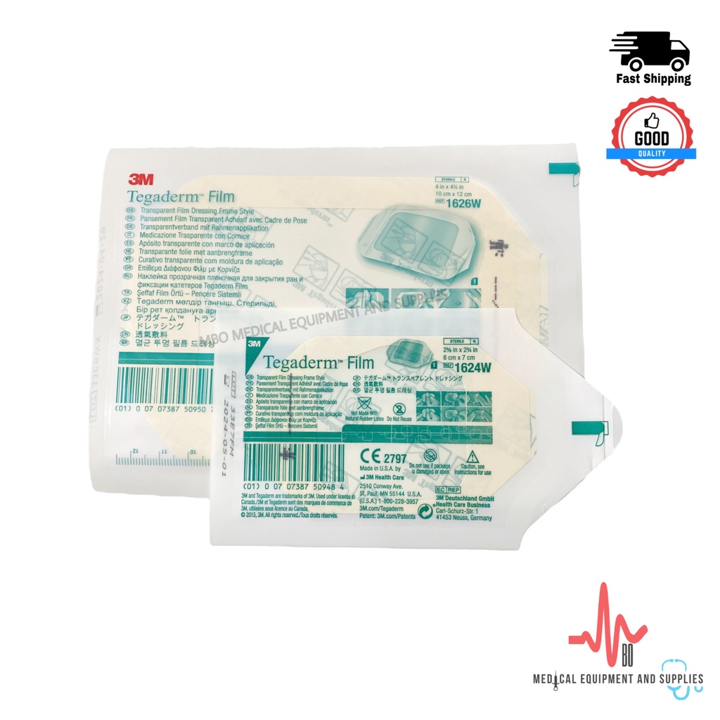 Tegaderm Film 2x2 1624W, 4x4 1626W - Per Piece | Shopee Philippines